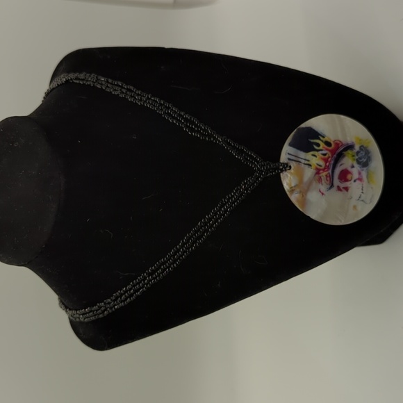 Unknown | Jewelry | Ed Hardy Style Shell Mother Of Pearl Necklace Goth ...